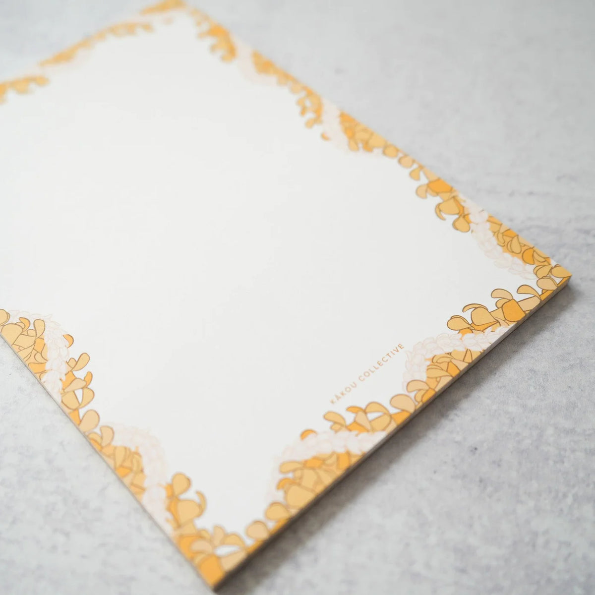 Lei Onaona Pikake and Puakenikeni Notepad 5x7 – Nā Mea Hawaiʻi