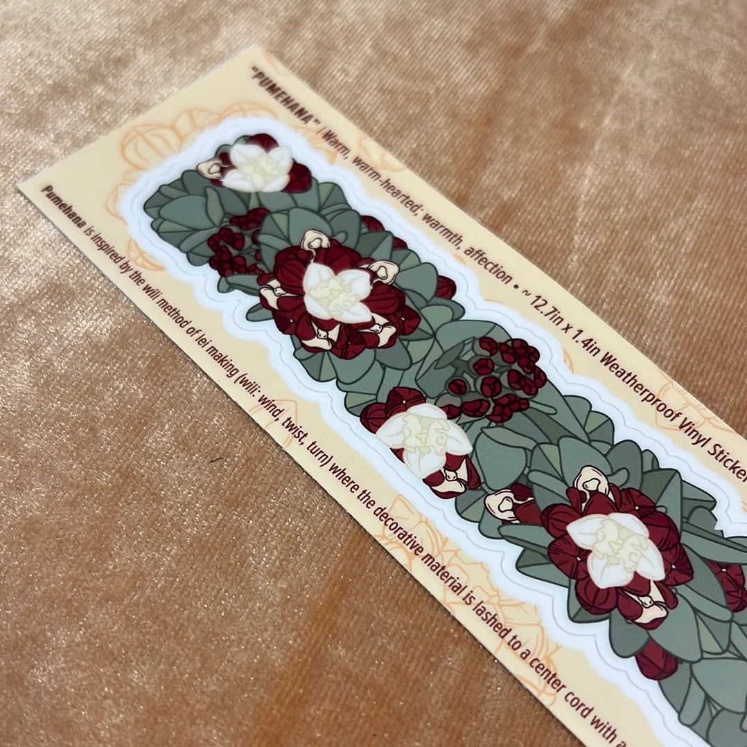 Pumehana Lei Vinyl Sticker – Nā Mea Hawaiʻi