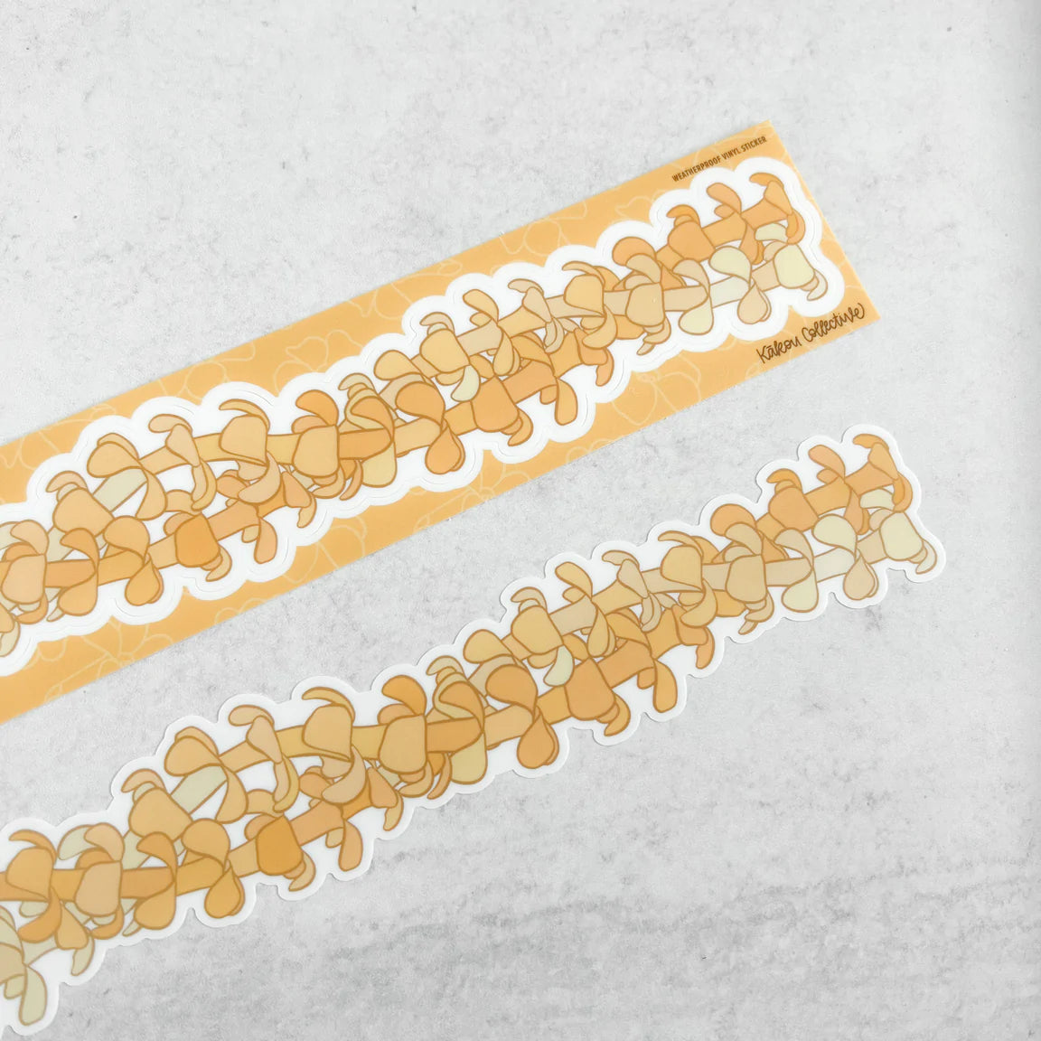 Double Puakenikeni Lei Sticker – Nā Mea Hawaiʻi