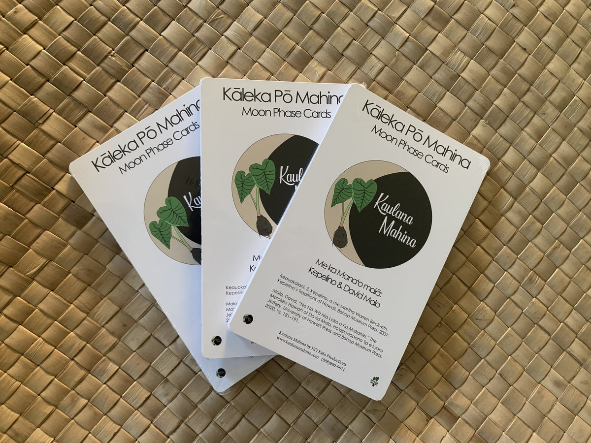 Kāleka Pō Mahina / Moon Phase Cards – Nā Mea Hawaiʻi